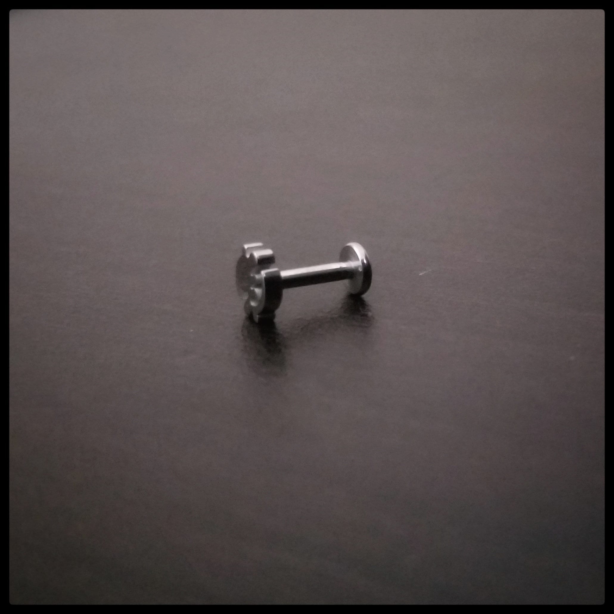 16g Internally Threaded Diamond Labret Stud 14K Solid Gold | atelier ...