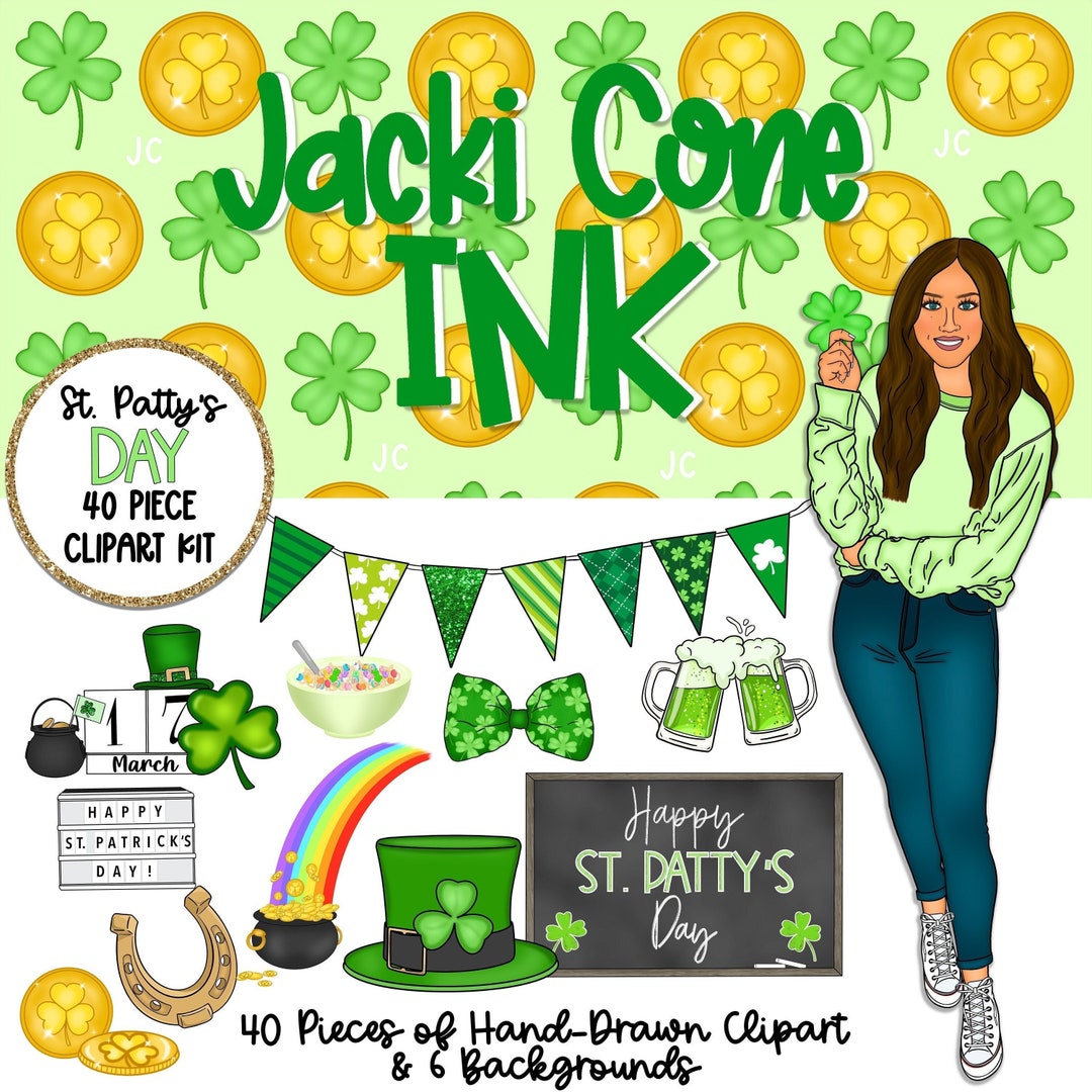 40 + Piece St. Patrick's Day Clipart Kit - Etsy