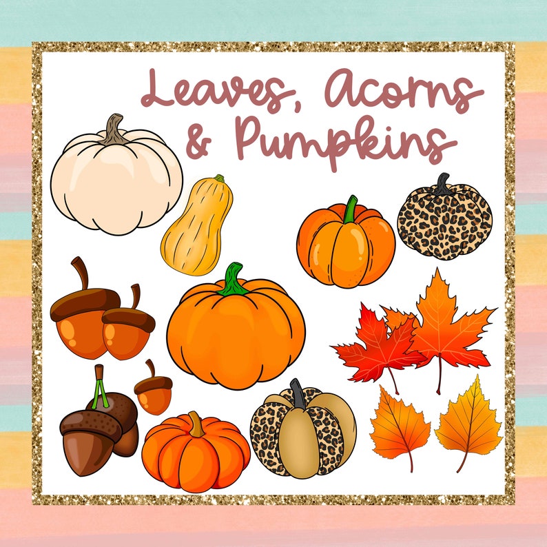 50+ Fall Essentials CLIPART Kit - Etsy
