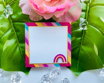 Rainbow Sticky Notes - Etsy