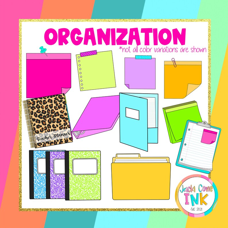 350 Piece Teacher & School Themed CLIPART Kit - Etsy