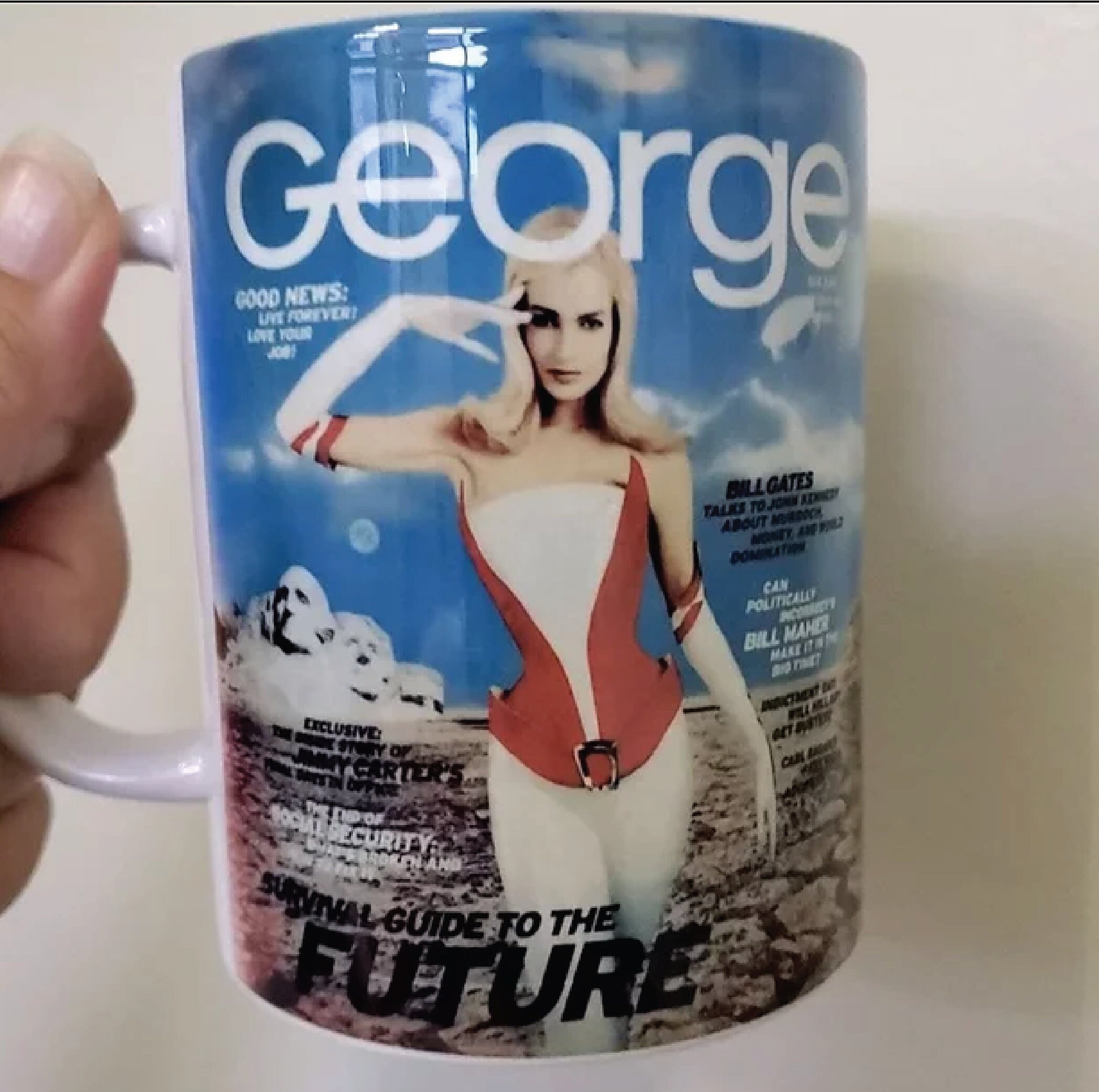 George Magazine Cover Feb 1997 Mug - Etsy