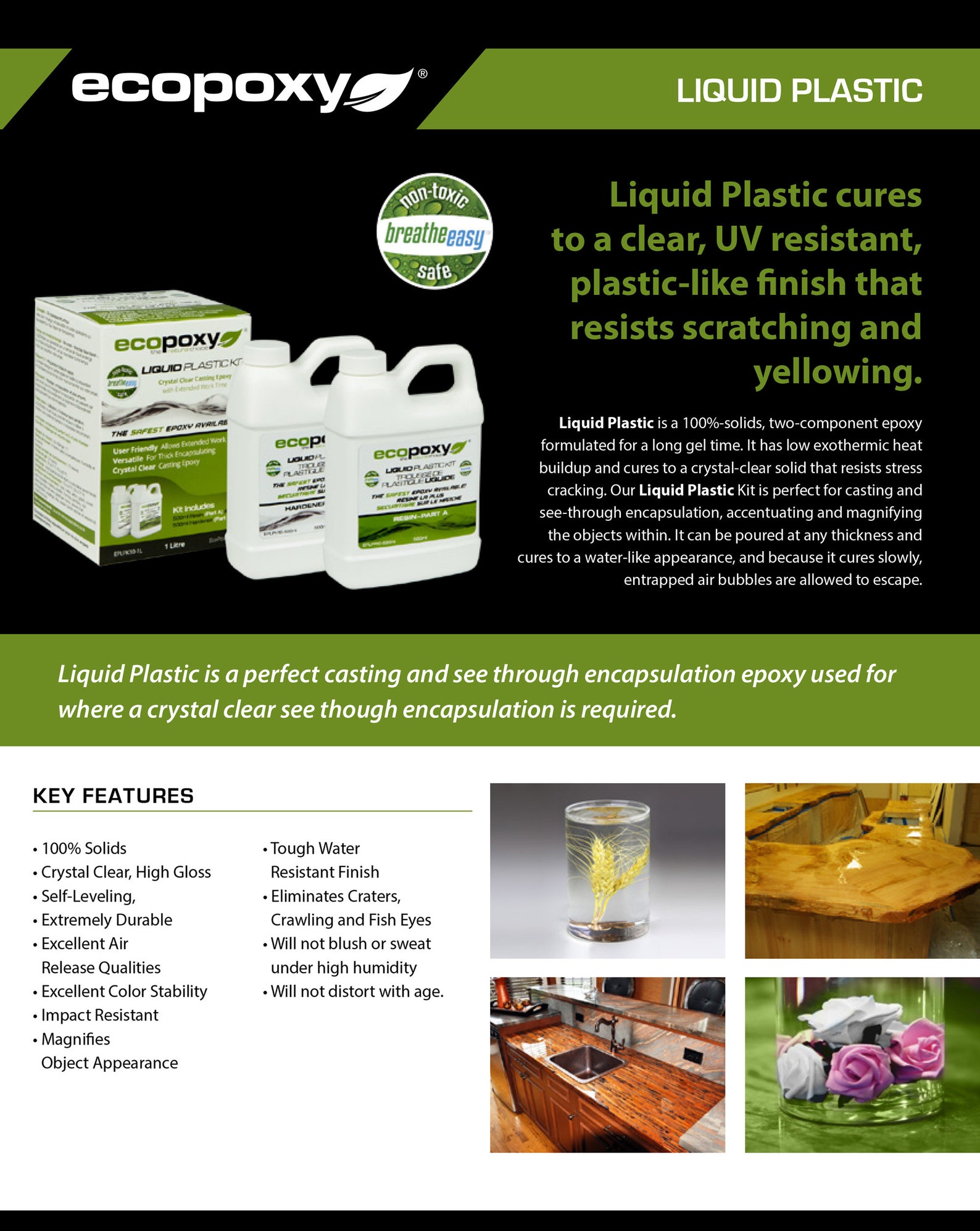 Ecopoxy Flowcast 600 Liters 2:1 Ratio Epoxy Resin 600 - Etsy