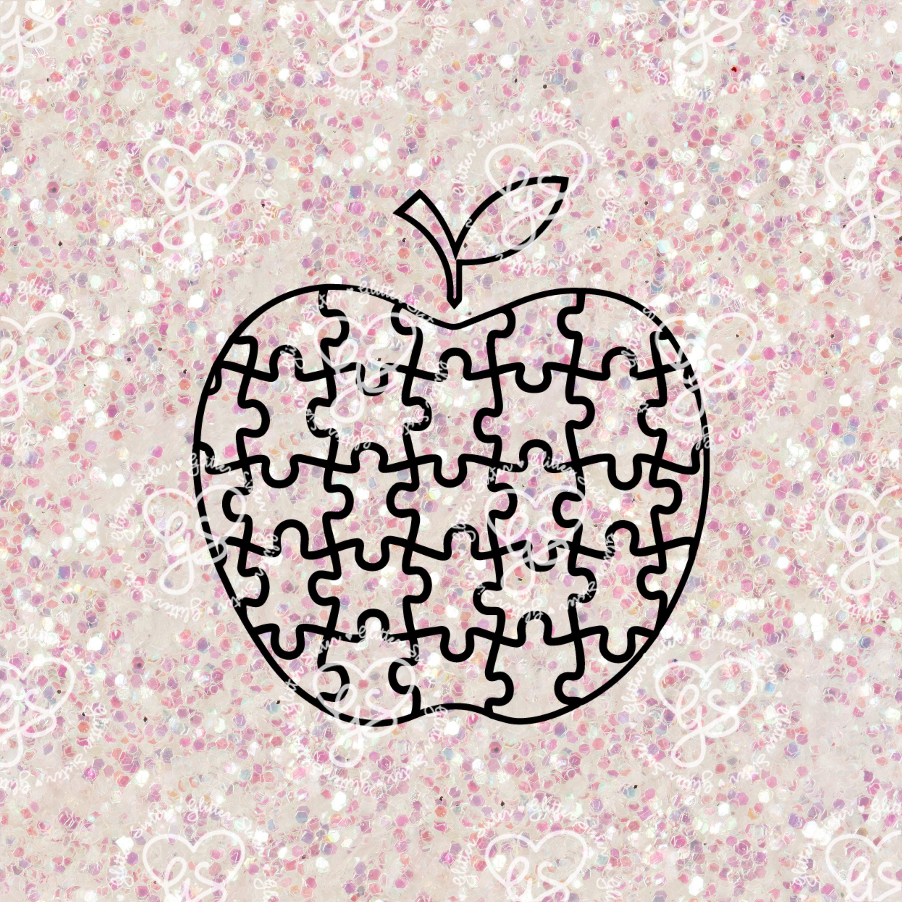 Puzzle Piece Apple SVG - Etsy