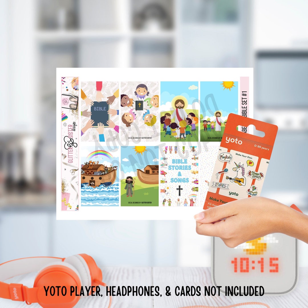 Printable PDF Yoto Card Labels Bible Set 1 - Etsy