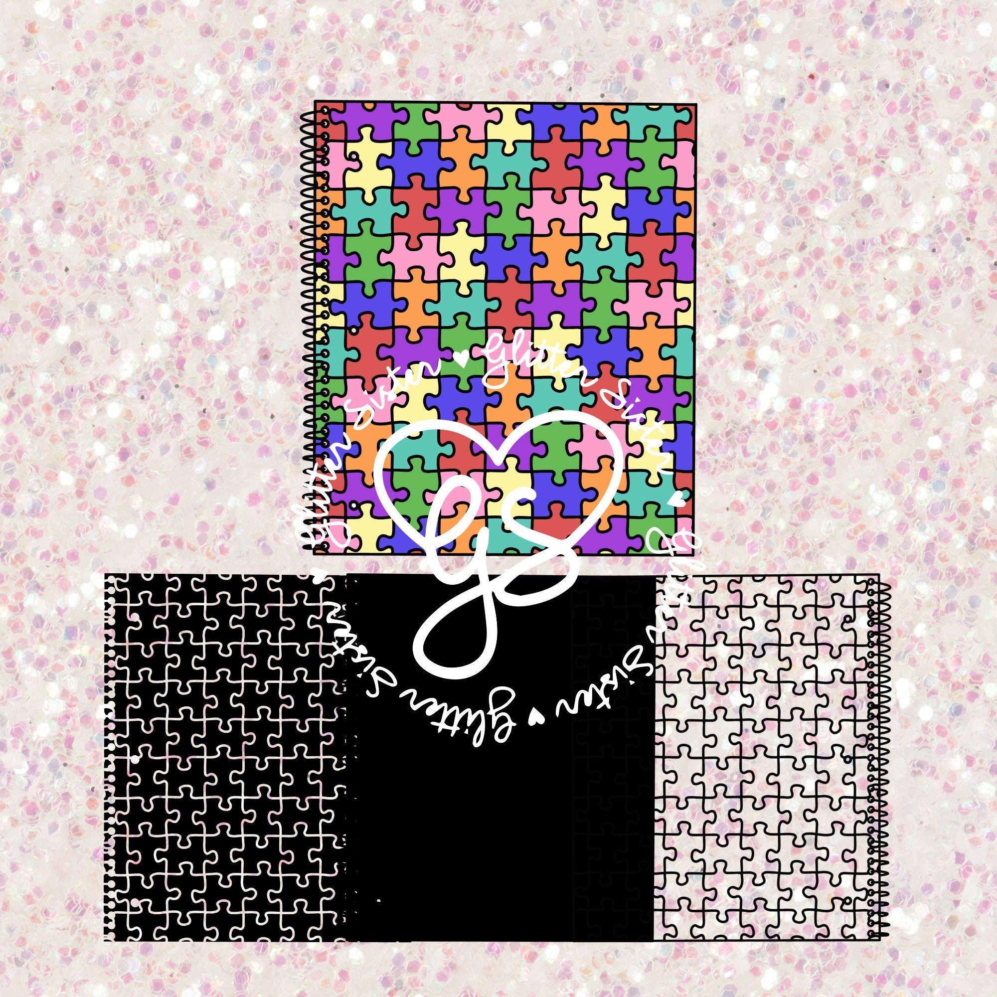 Spiral Notebook Puzzle - Etsy