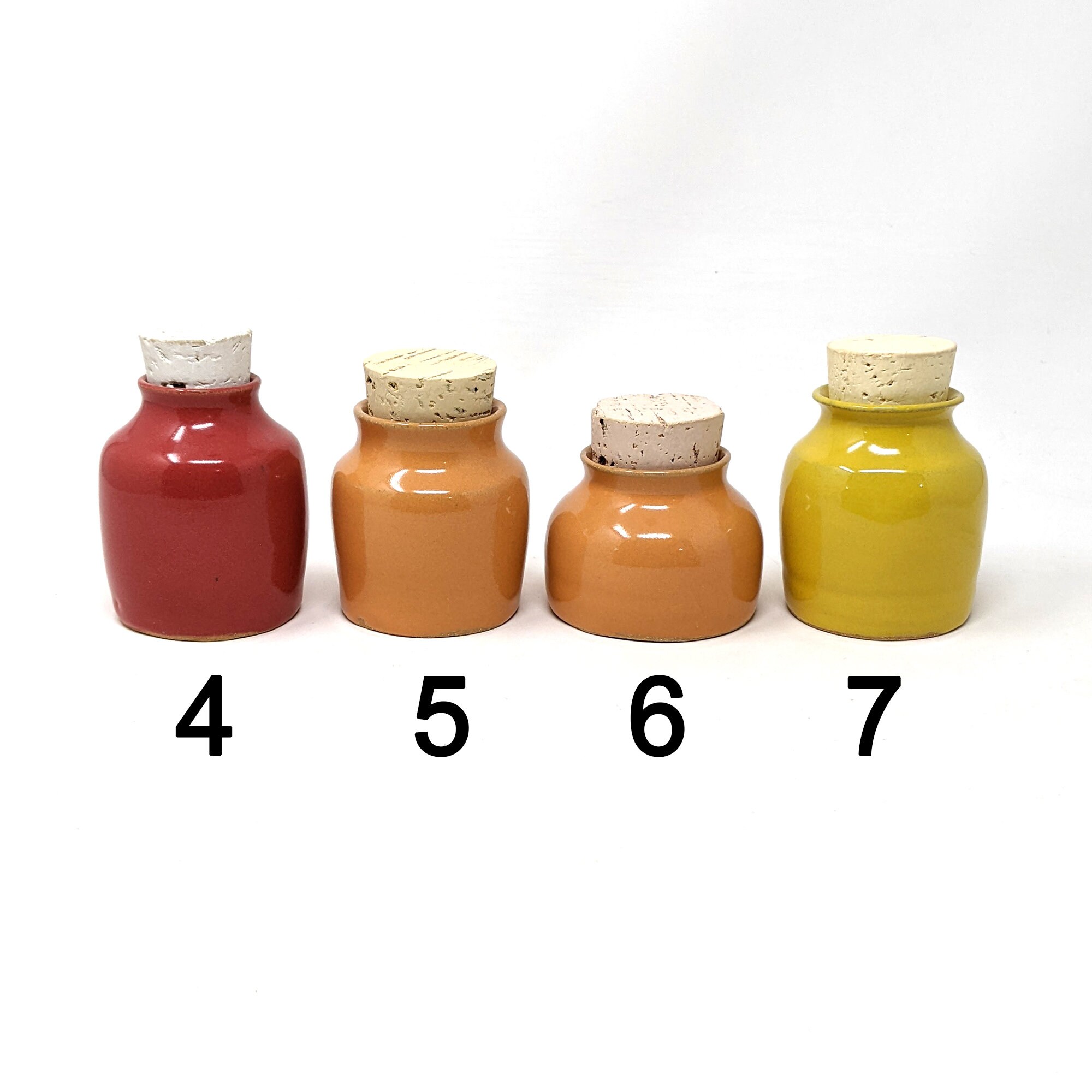 Ceramic Potion Bottles Spice Jars - Etsy