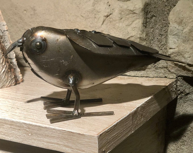 Bird Figurine Made of Metal - Etsy
