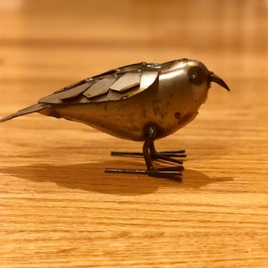 Bird Figurine Made of Metal - Etsy