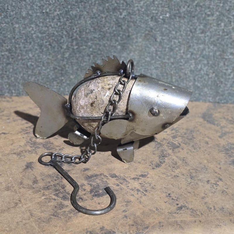 Metal Fish Yard Art - Etsy