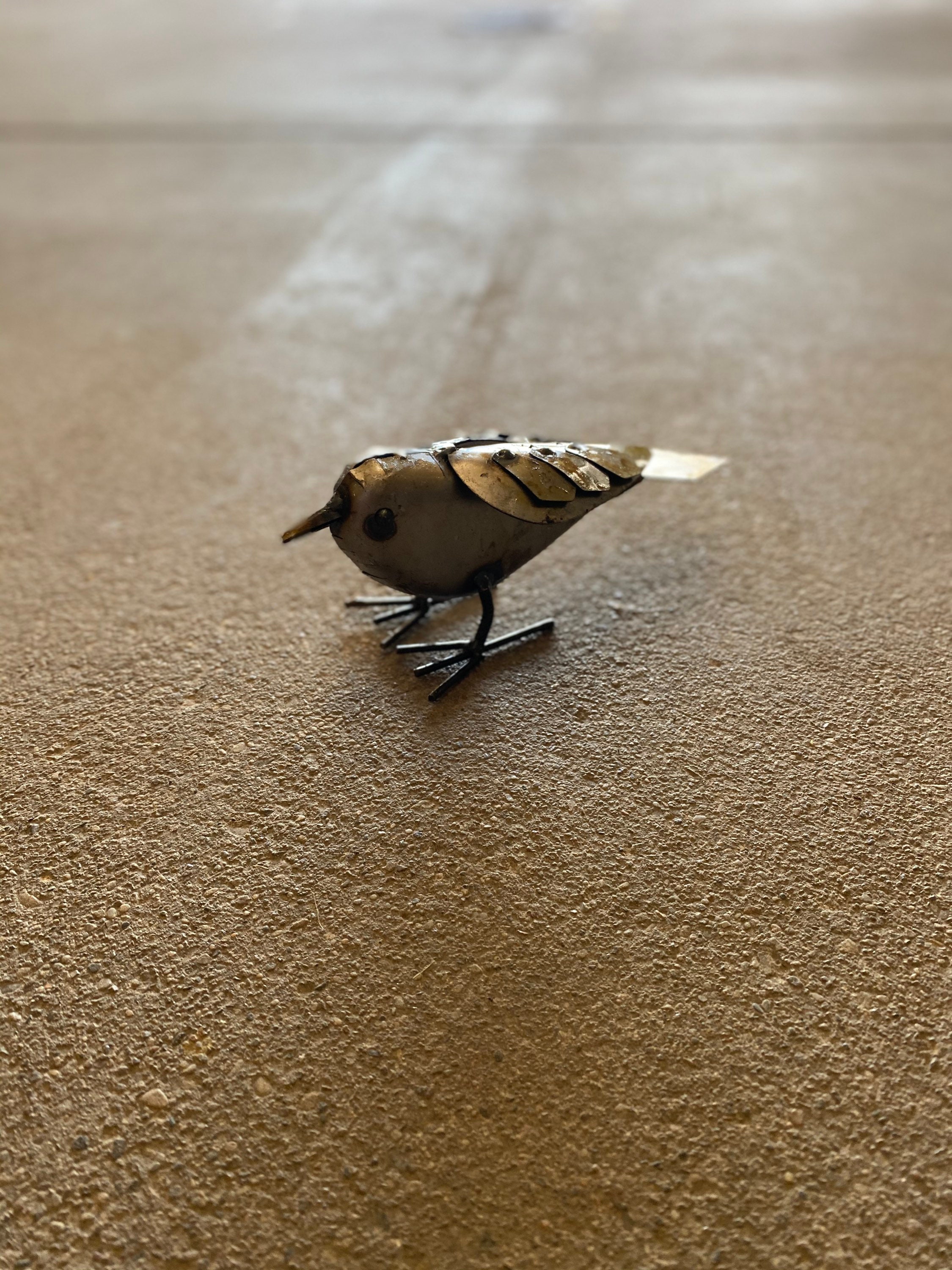 Bird Figurine Made of Metal - Etsy