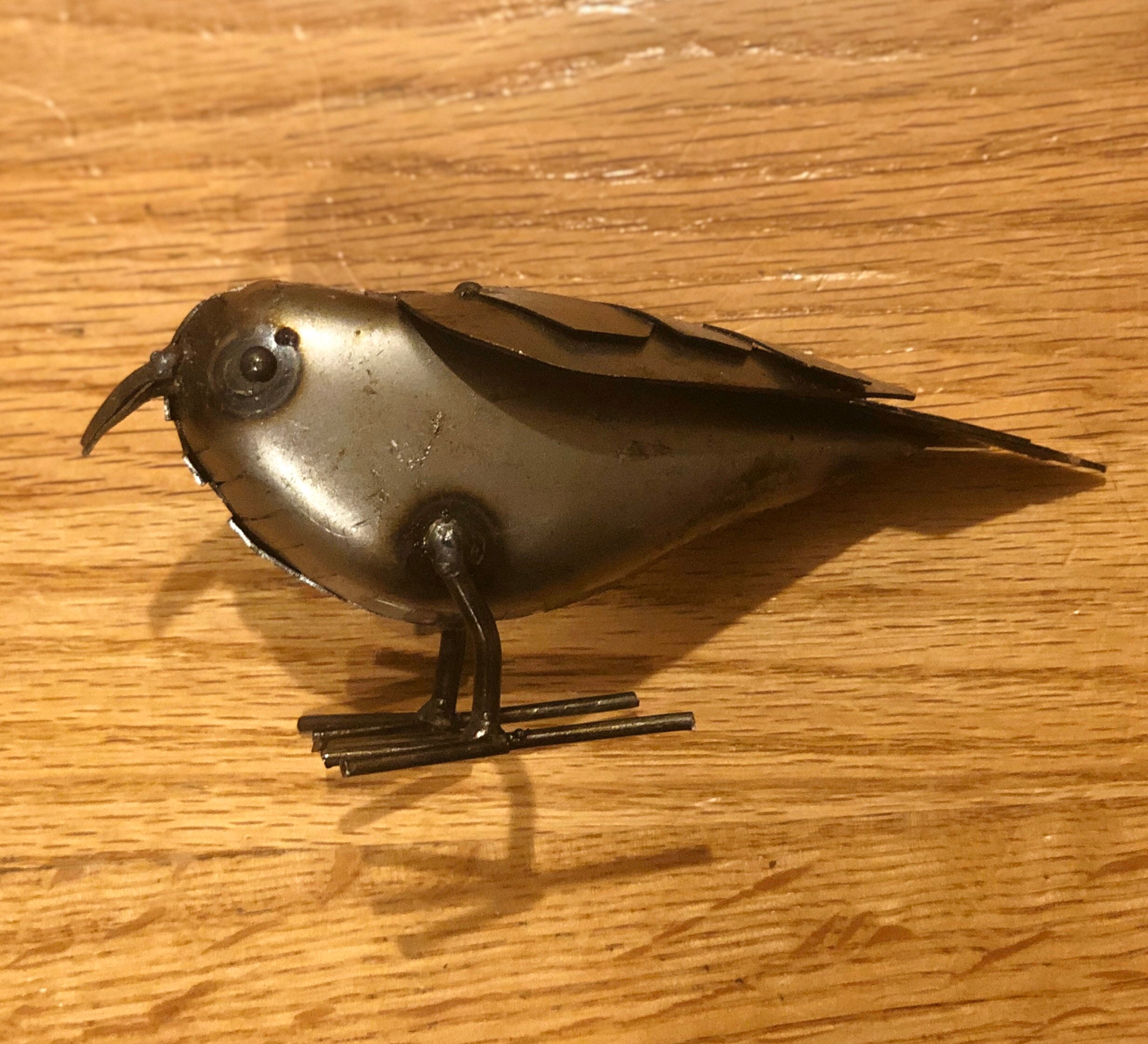 Bird Figurine made of Metal | Etsy