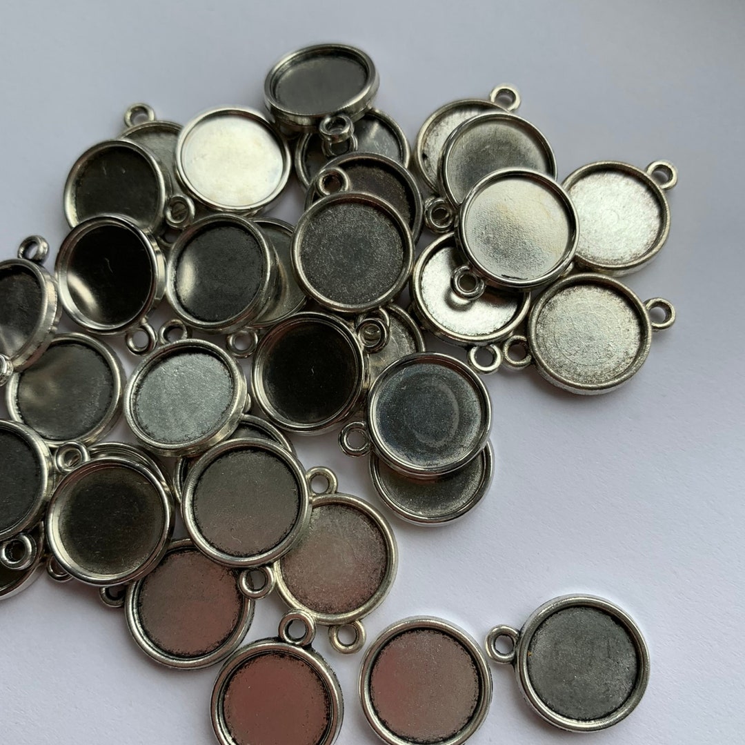 Cabochon Settings, Tray Cabochon Tray Findings, Plain Edge Bezel Cups ...