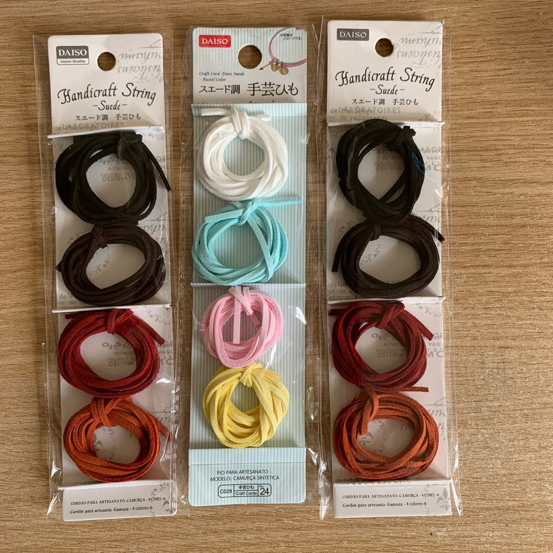 Daiso Suede String Craft Supplies - Etsy