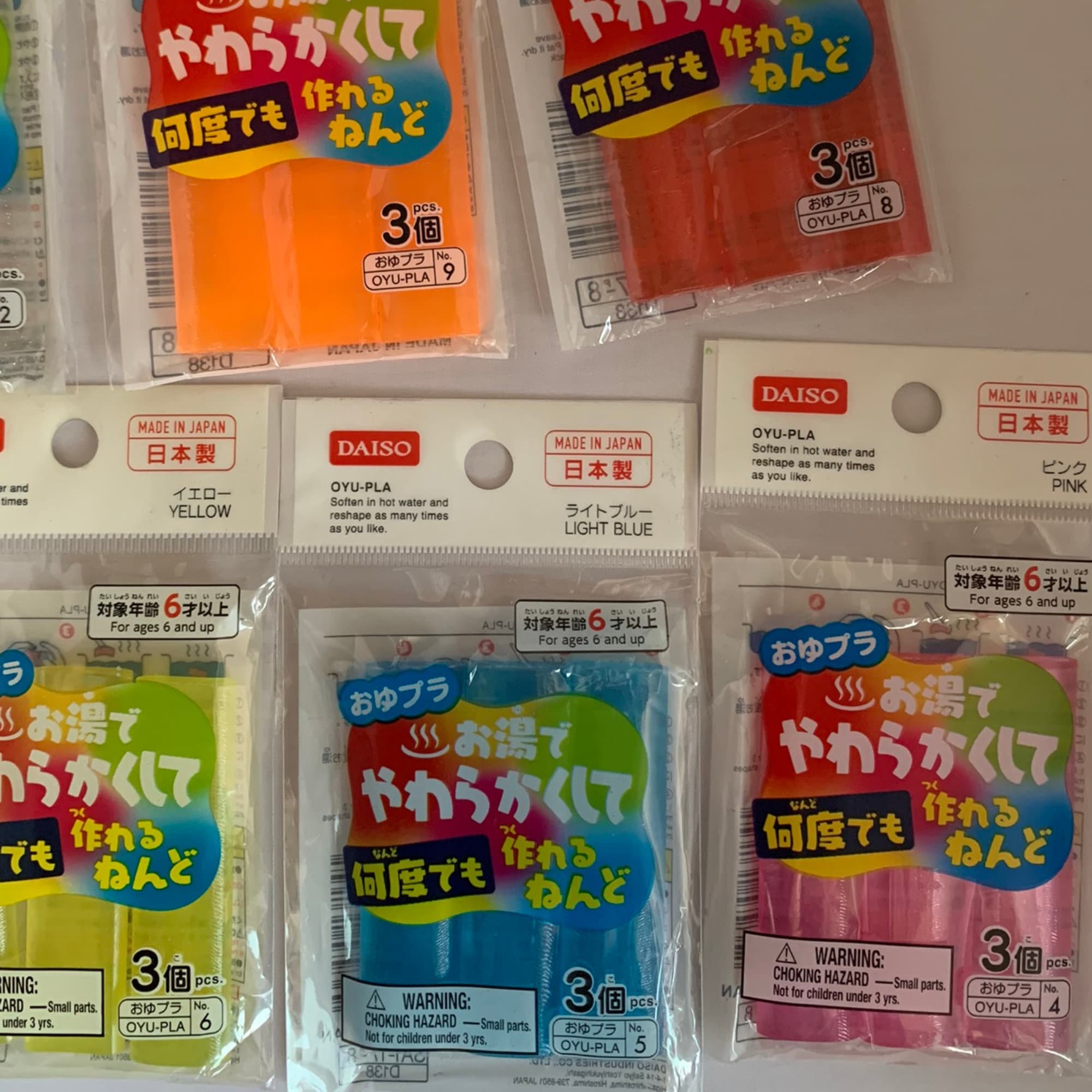 Oyumaru Clay Daiso Clay Made in Japan, Oyumaru Plastic Clay, Japanese ...