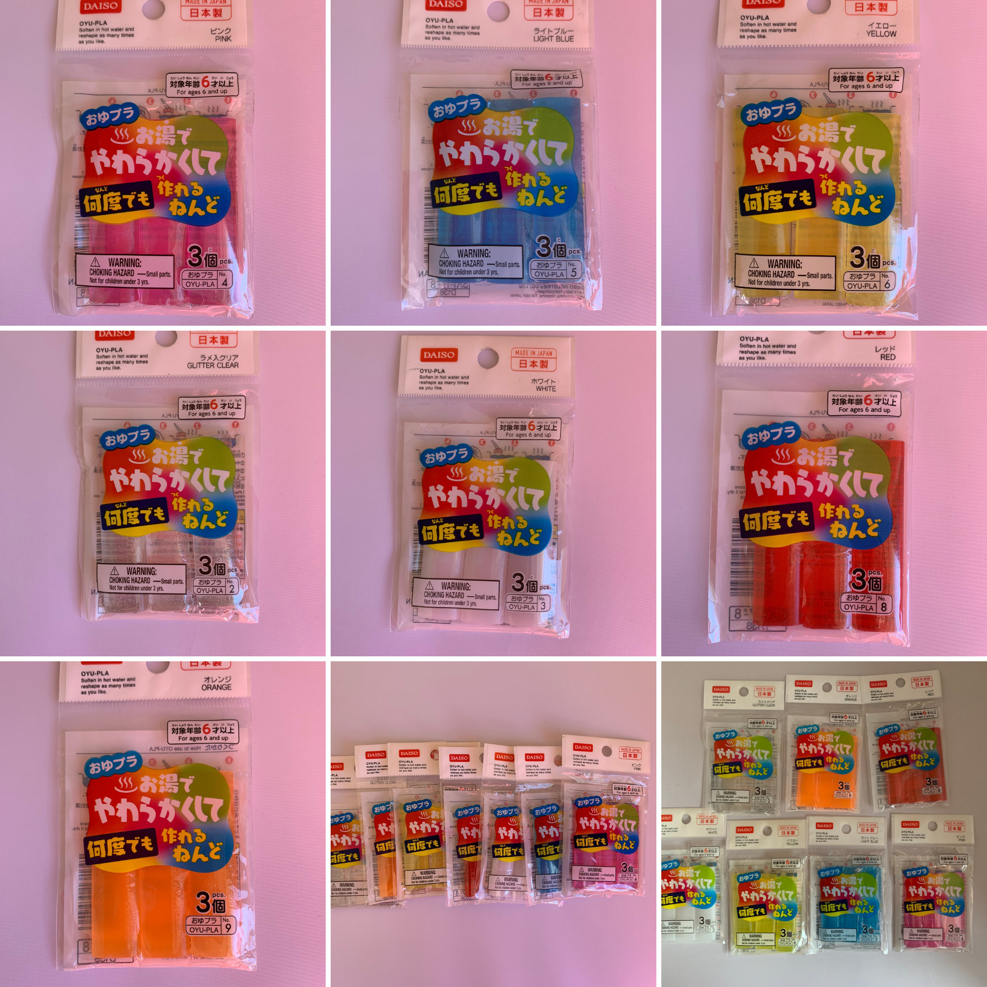 Oyumaru Clay Daiso Clay Made in Japan, Oyumaru Plastic Clay, Japanese ...