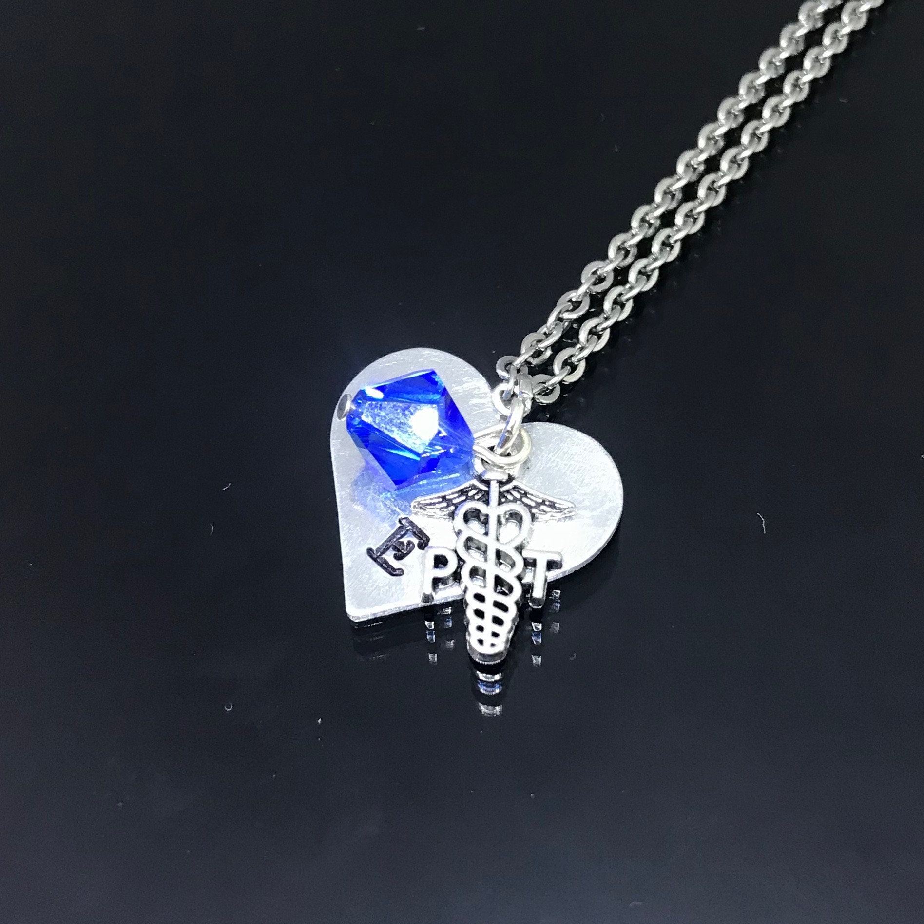 DOCAZON Medical Title Initial Charm Necklace for Nurse - Etsy UK
