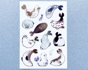 Seahorse Stickers One Inch Round Seals - Etsy