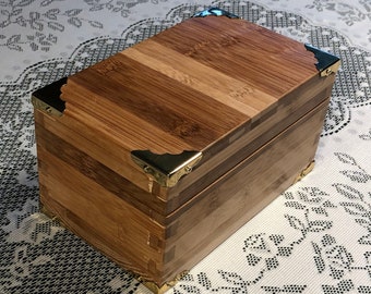 Bamboo jewelry box | Etsy