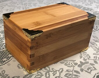 Bamboo jewelry box | Etsy
