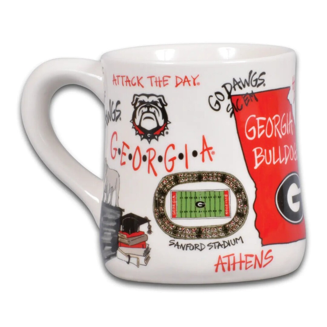 Georgia Bulldogs Icon Ceramic Mug - Etsy