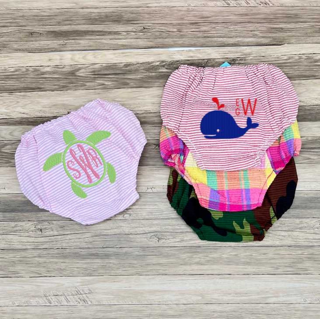 Oh Mint Seersucker Baby Diaper Covers - Etsy