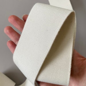 Bio Elastics - 50mm Natural Rubber Organic Cotton, Flat Biodegradable ...