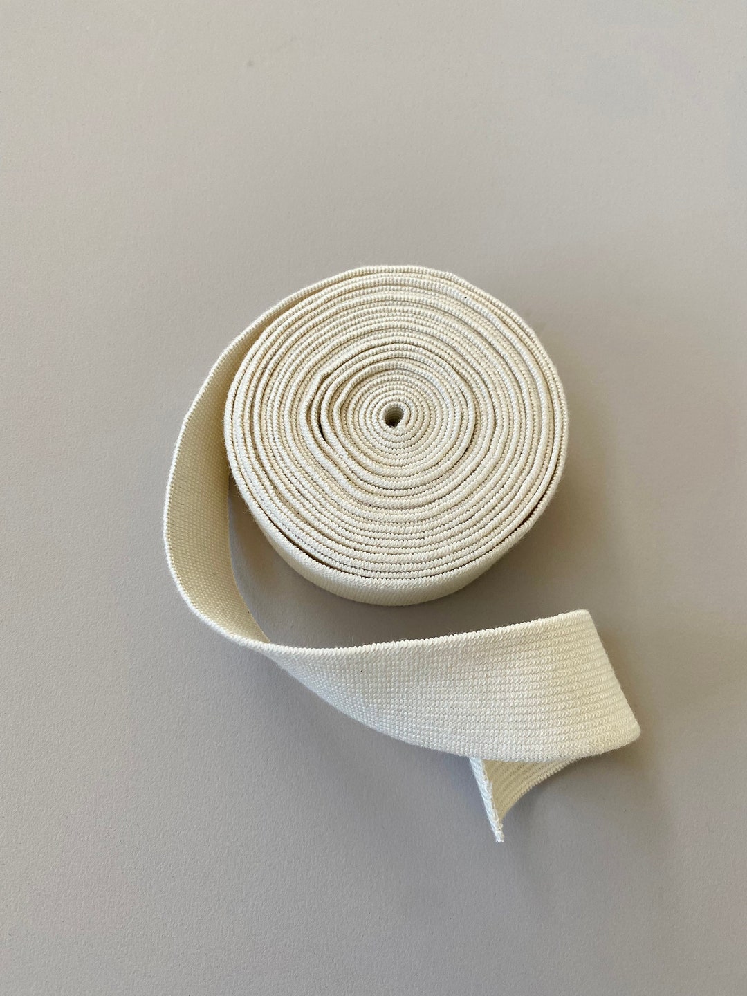 Bio Elastics - 28mm Natural Rubber Organic Cotton, Flat Biodegradable ...