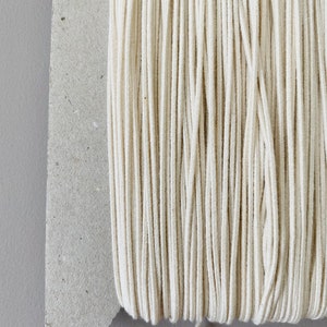 Bio Elastics - 1.1mm Natural Rubber Organic Cotton, Round Biodegradable ...