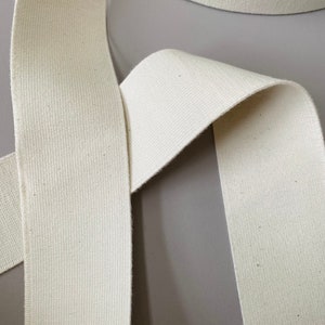 Bio Elastics - 50mm Natural Rubber Organic Cotton, Flat Biodegradable ...