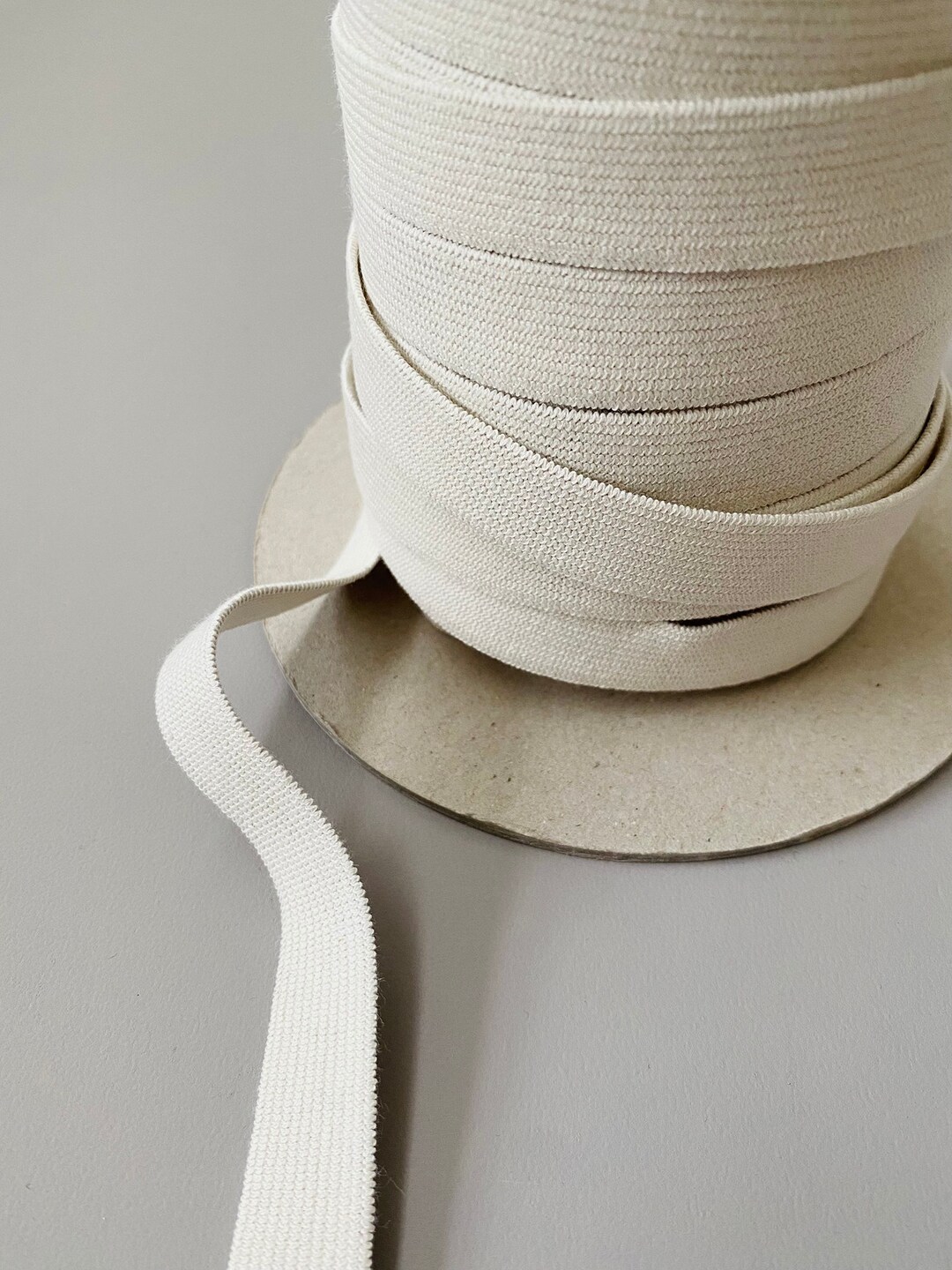 Bio Elastics - 18mm Natural Rubber Organic Cotton, Flat Biodegradable ...