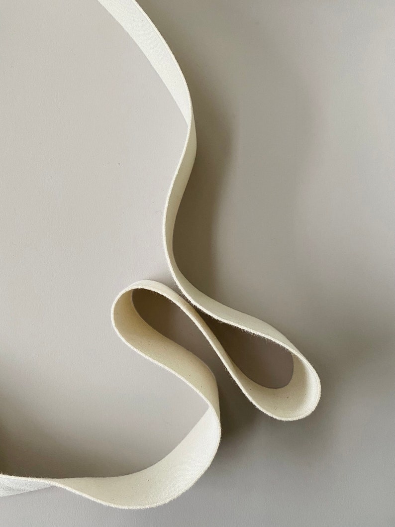 Bio Elastics - 50mm Natural Rubber Organic Cotton, Flat Biodegradable ...