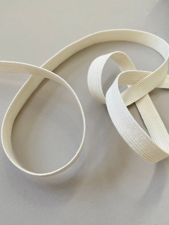 Bio Elastics 10mm Natural Rubber Organic Cotton Flat - Etsy Australia
