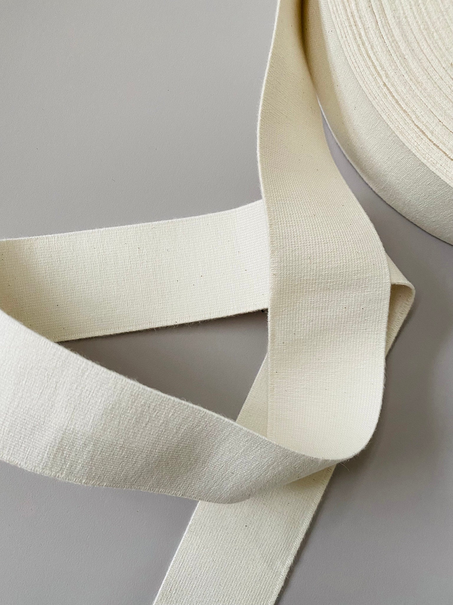 Bio Elastics - 50mm Natural Rubber Organic Cotton, Flat Biodegradable ...