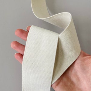 Bio Elastics - 50mm Natural Rubber Organic Cotton, Flat Biodegradable ...