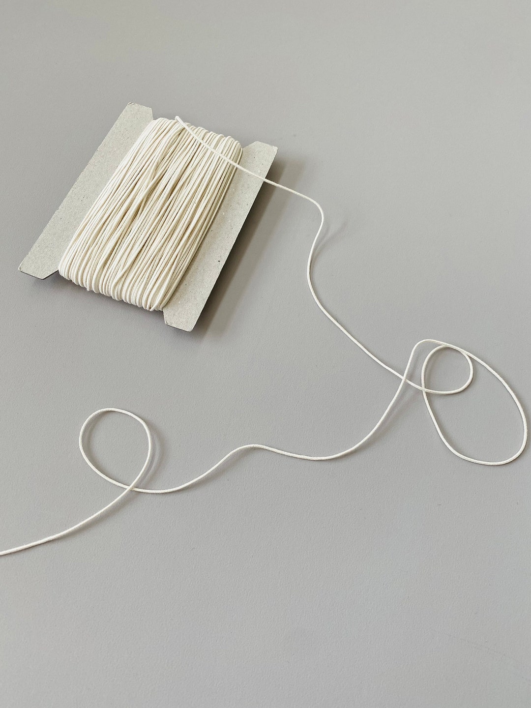 Bio Elastics - 1.1mm Natural Rubber Organic Cotton, Round Biodegradable ...