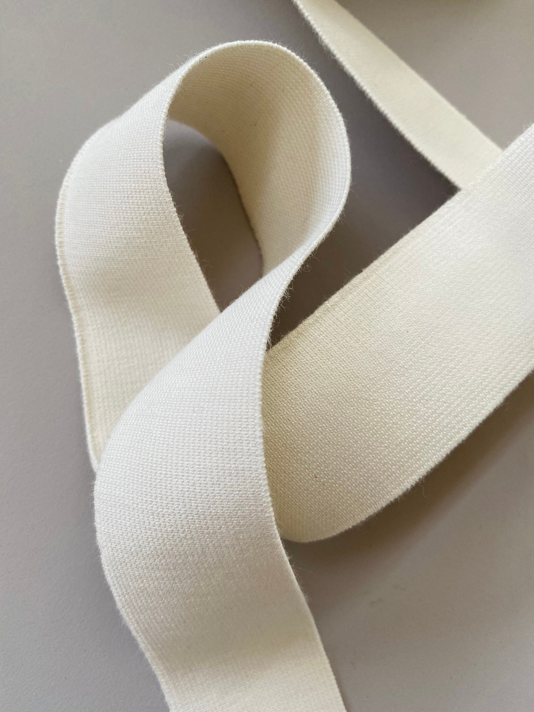 Bio Elastics - 40mm Natural Rubber Organic Cotton, Flat Biodegradable ...