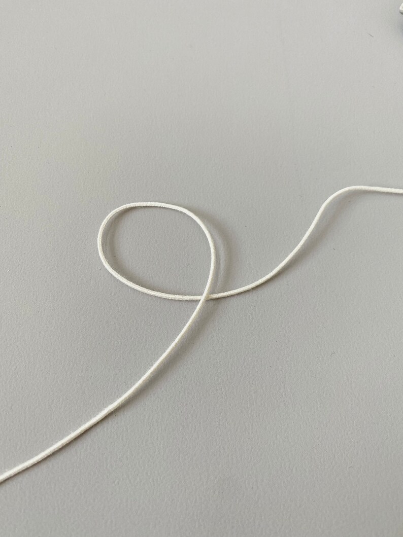 Bio Elastics - 1.1mm Natural Rubber Organic Cotton, Round Biodegradable ...