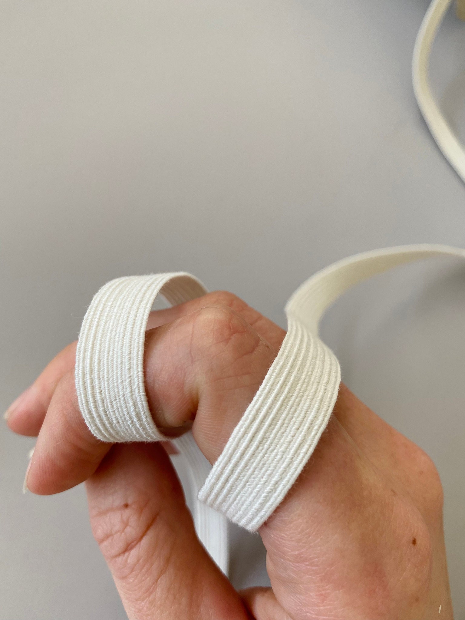 Bio Elastics - 10mm Natural Rubber Organic Cotton, Flat Biodegradable ...