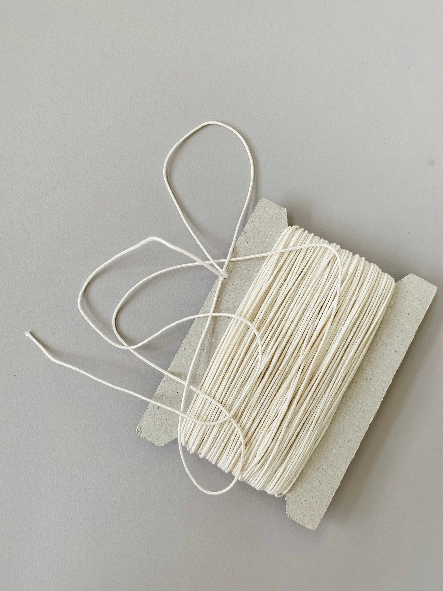Bio Elastics - 1.1mm Natural Rubber Organic Cotton, Round Biodegradable ...