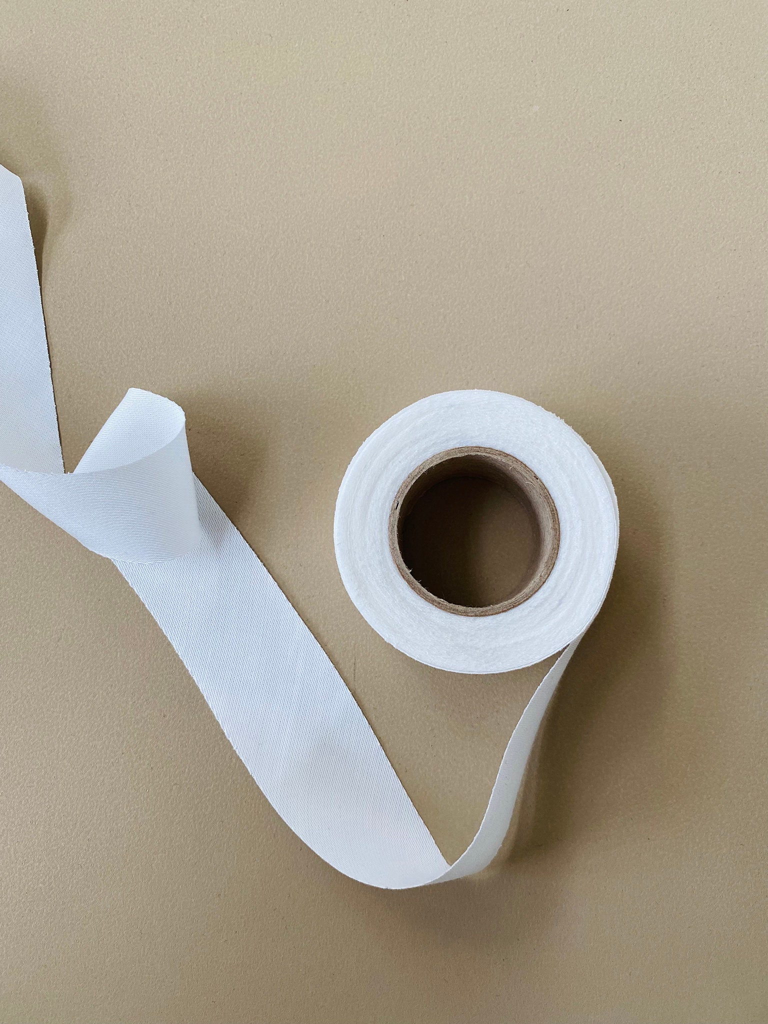 Organic Tapes - Bias Binding Tape - White Tencel Twill 27mm Flat - Etsy ...