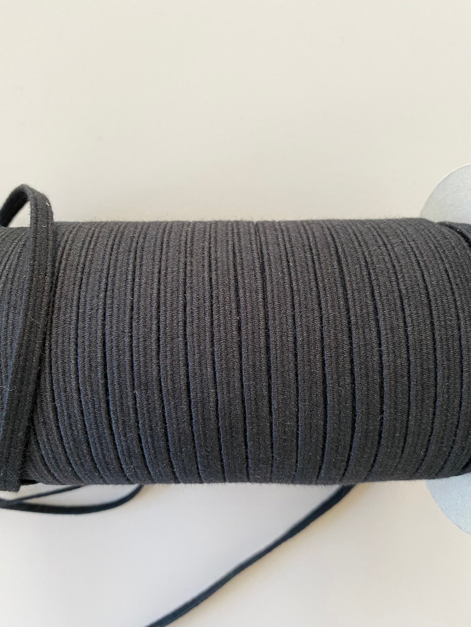 6mm Black Natural Rubber Organic Cotton, Biodegradable Elastic for ...