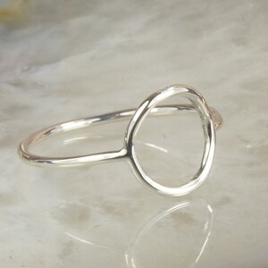 Karma Circle Ring, Purity Ring, Sterling Silver Ring 16 Gauge - Etsy
