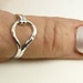 Thumb Ring for Men or Women// Sterling Silver,boho Style Rings,pear ...