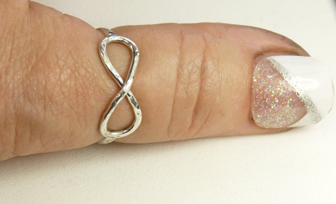 Infinity Ring, Thumb Ring, Sterling Silver Midi Ring - Etsy