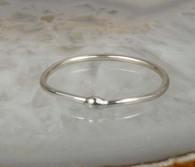 Sterling Silver Rain Drop Ring-16 Gauge, Silver Ring - Etsy