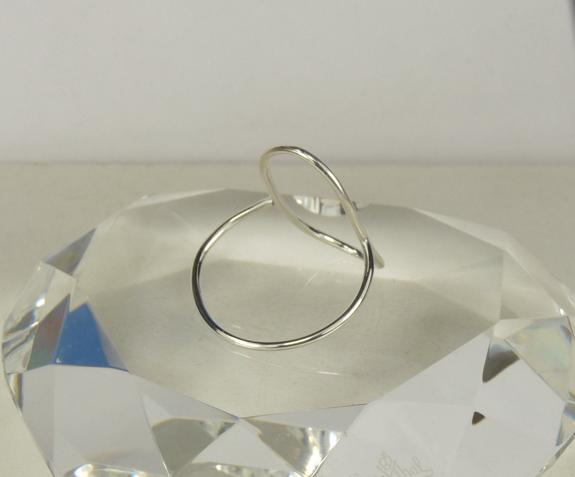 Oval Ring 16 GaugeOpen Oval Ring Sterling Silver ring | Etsy