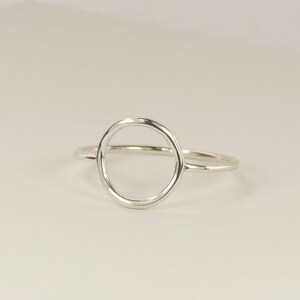 Karma Circle Ring, Purity Ring, Sterling Silver Ring 16 Gauge - Etsy