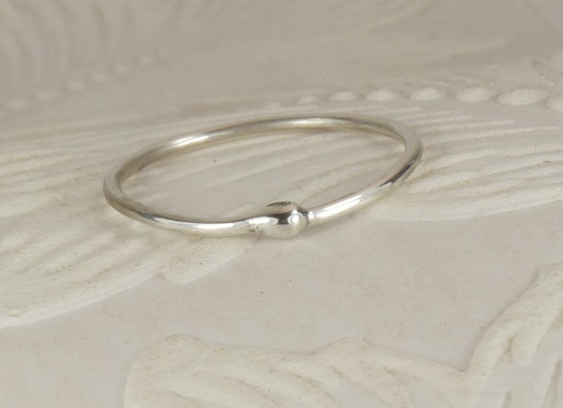 Sterling Silver Rain Drop Ring-16 Gauge, Silver Ring - Etsy