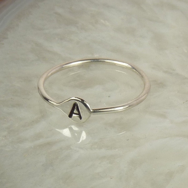 Letter Ring - Etsy